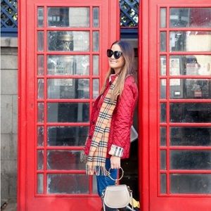 Burberry | Jackets & Coats | Burberry Frankby Quilted Jacket Red | Poshmark